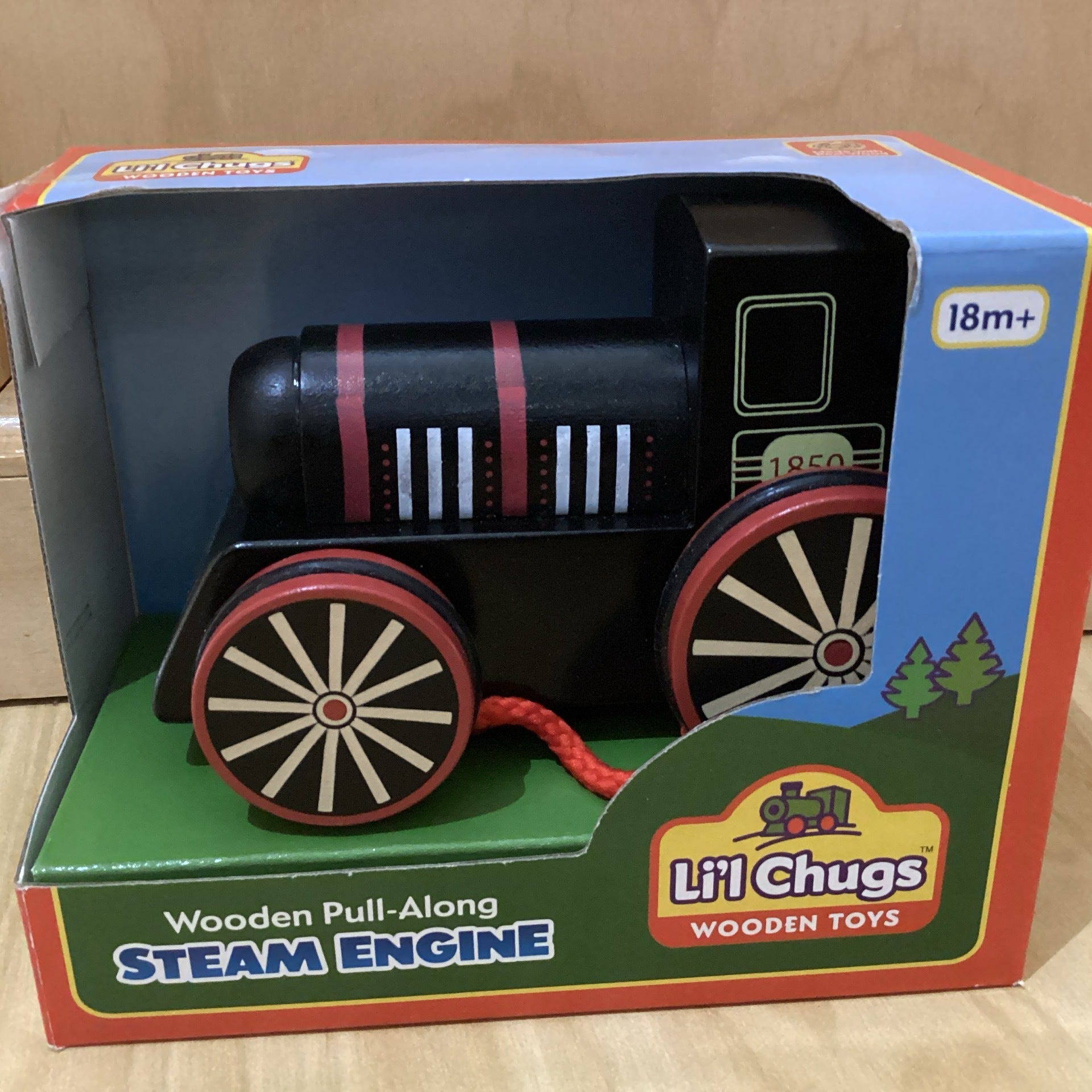 Pull-Along Wooden Steam Engine | Rosenberg Railroad Museum